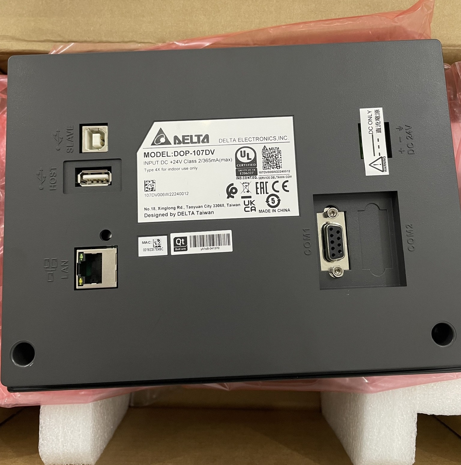 Đại Lý Phân Phối Màn Hình Lập Trình Điều Khiển HMI Delta DOP-107DV