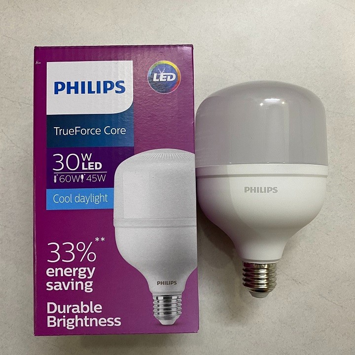 Đại Lý Phân Phối Bóng Led Bulb Trụ Philips TForce Core 30W
